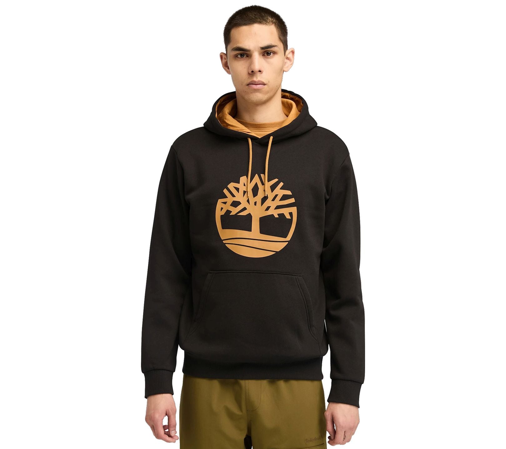 Timberland Tree Logo Hoodie - Men's Black Hoodie TB0A626U-001
